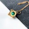 Emerald Cabochon Pendant with Diamonds (P1906) Summit Jewelers