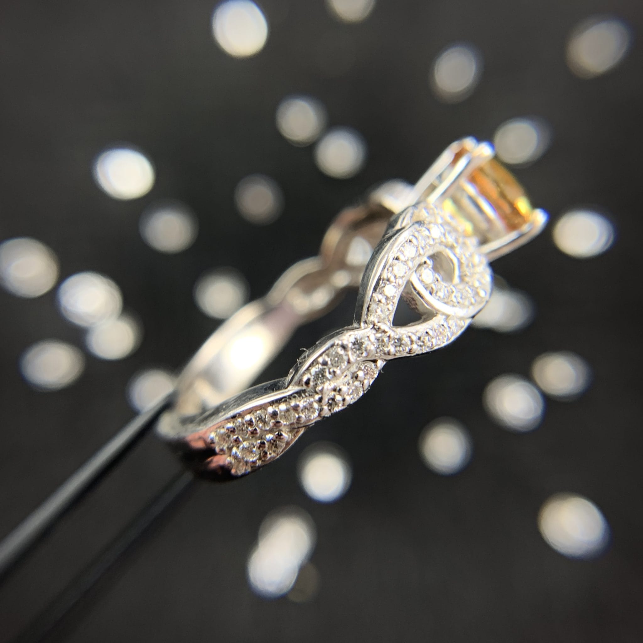 Yellow Sapphire Engagement Ring (D1217) - Summit Jewelers | 7821 Big ...